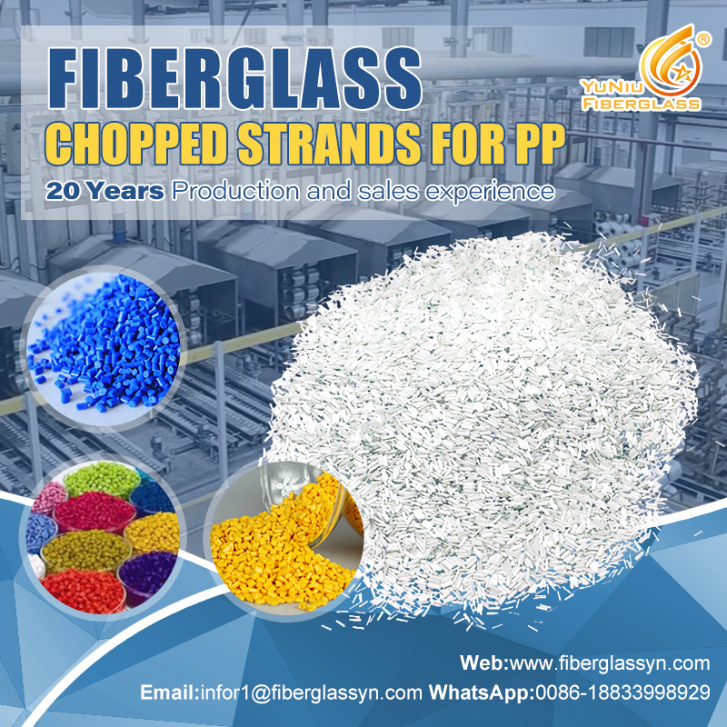 High Mechanical Strength 4.5mm Glass Fiber chopped strands for PP/PA/PBT from China manufacturer ...