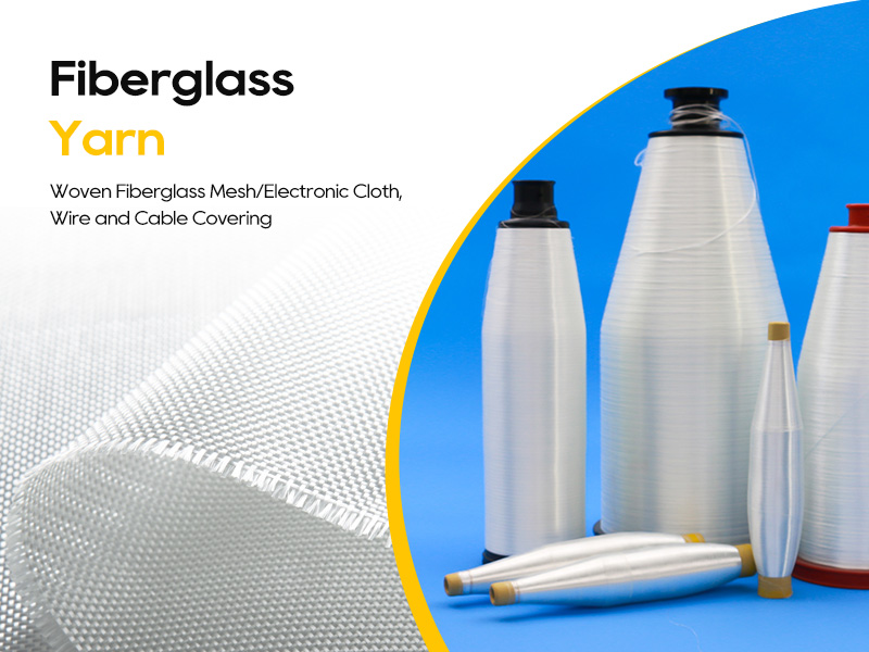 Fiberglass yarn are made by melting glass and forcing it through tiny ...