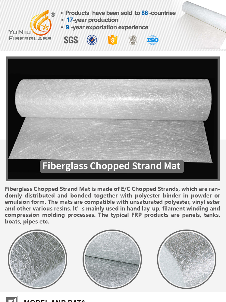 Fiber glass chopped strand mat 450